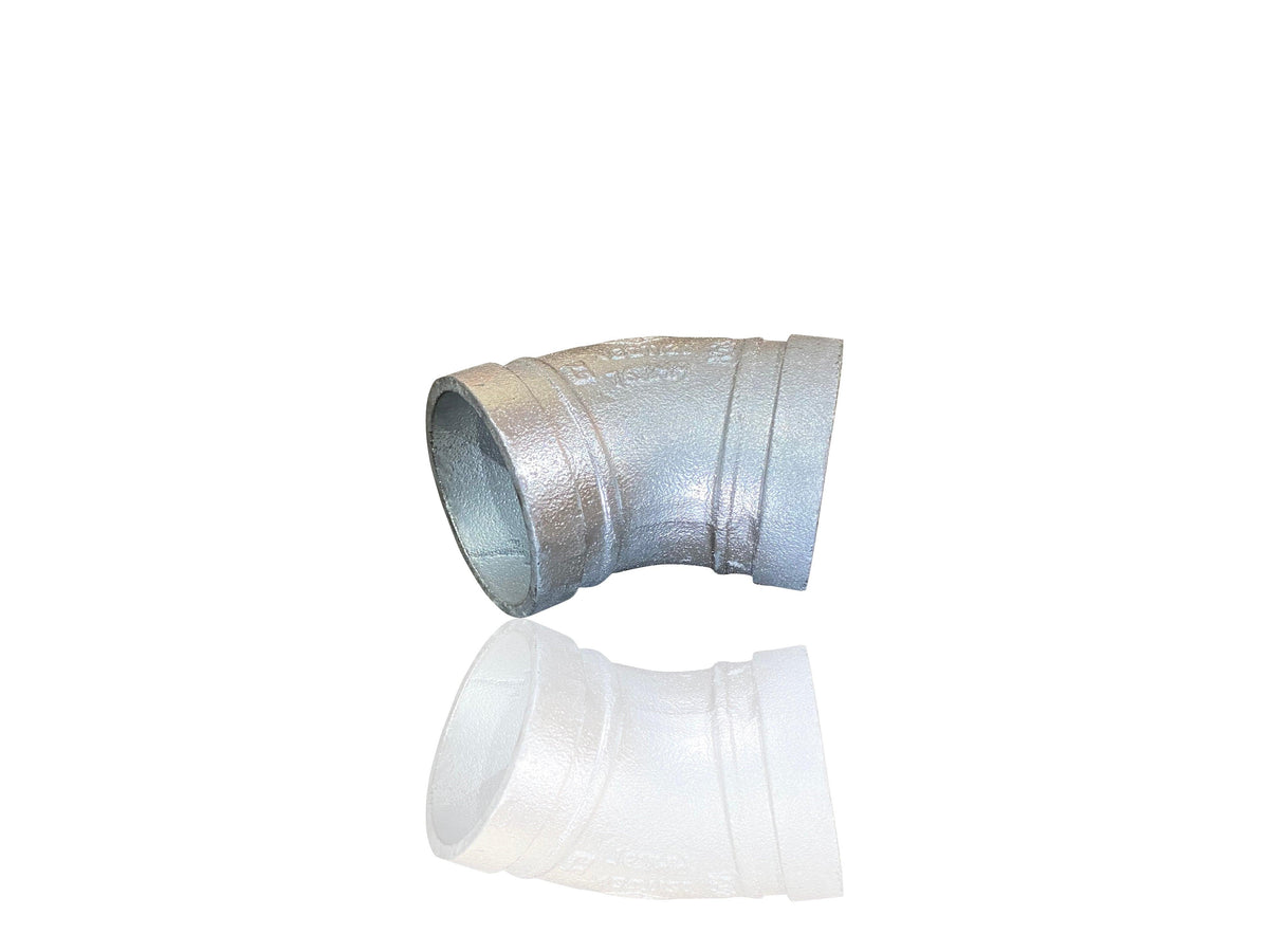65 MM GALV ROLL GRVD 45DEG ELB – australianfiresupplies