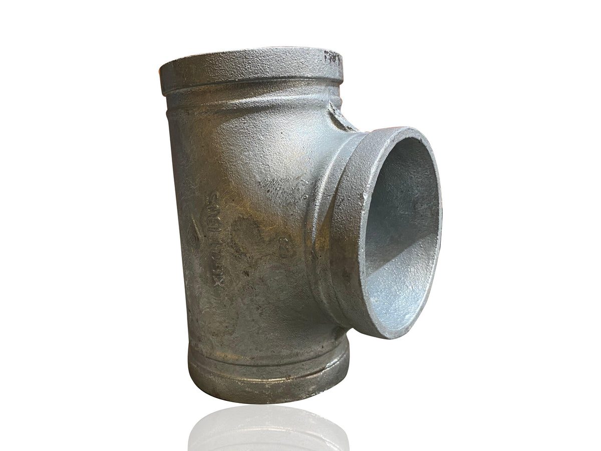 100MM GALV ROLL GRVD TEE – australianfiresupplies