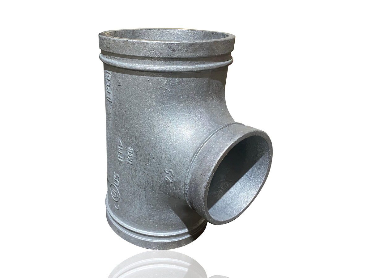 150 X 100 GALV ROLL GRVD TEE – australianfiresupplies