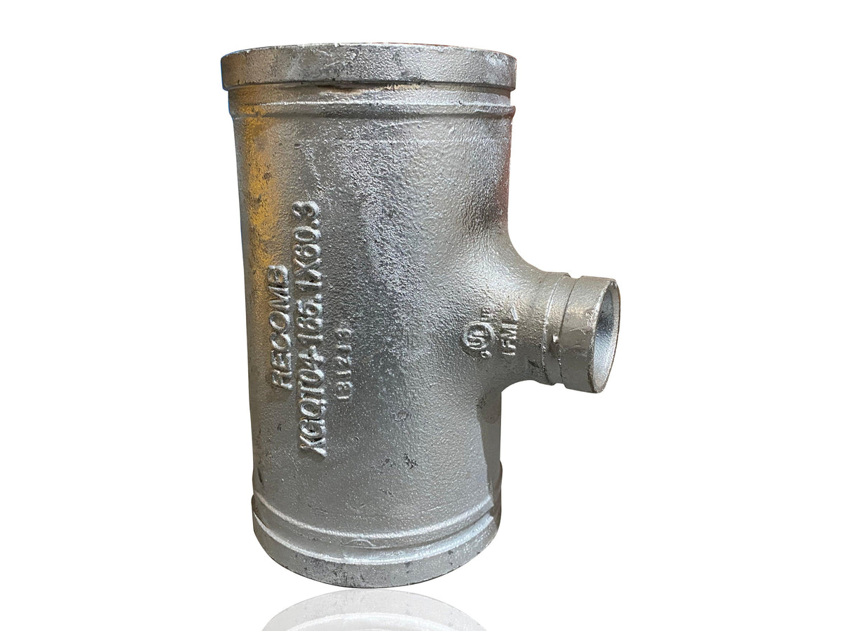 150 X 50 GALV ROLL GRVD TEE – australianfiresupplies