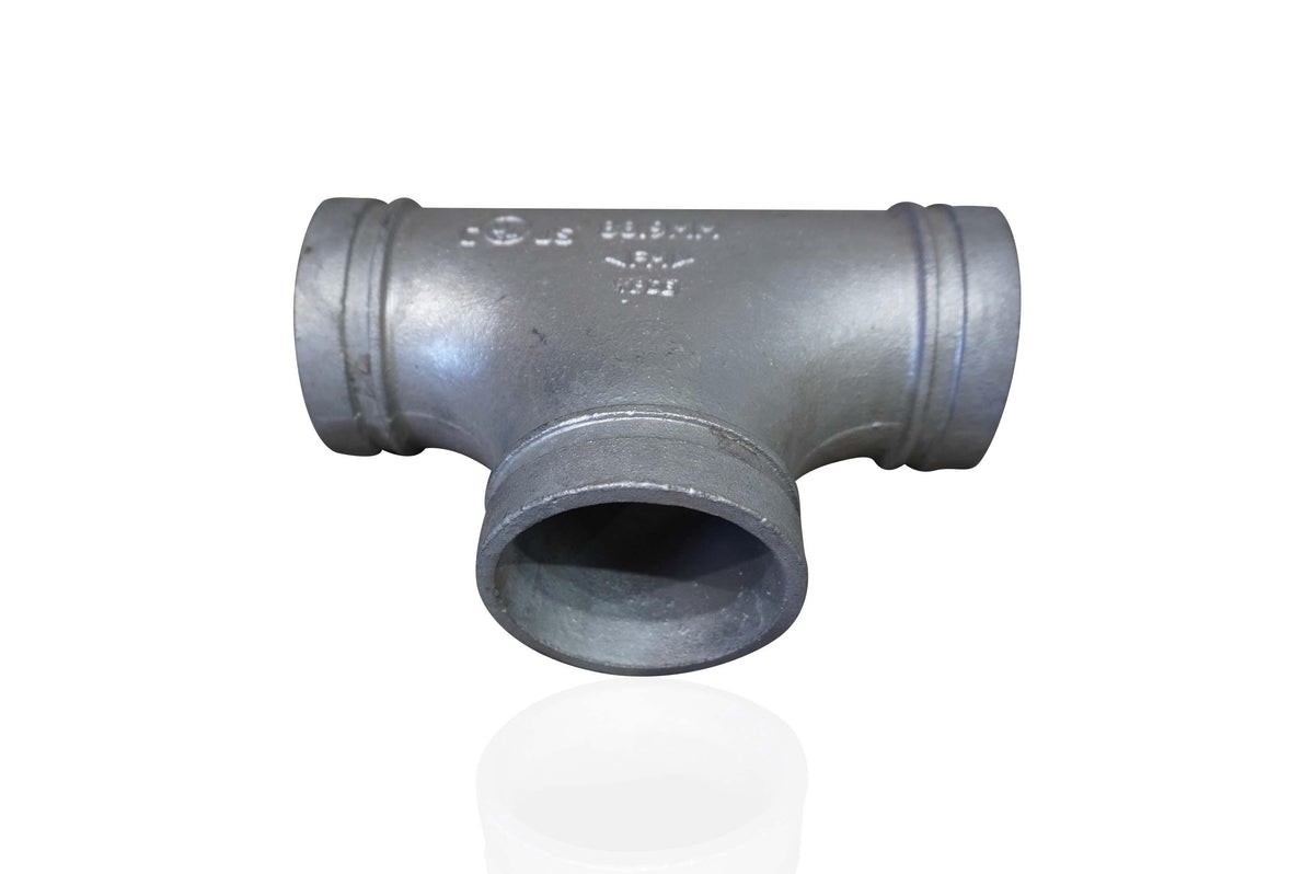 80MM GALV ROLL GRVD HP L/R TEE – australianfiresupplies