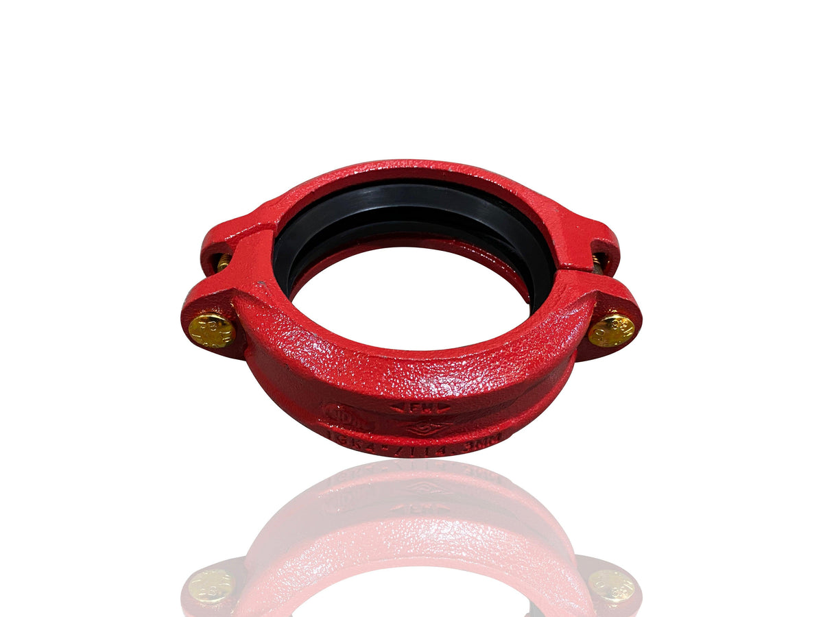 100MM PAINTED ROLL GRVD COUPLING – australianfiresupplies