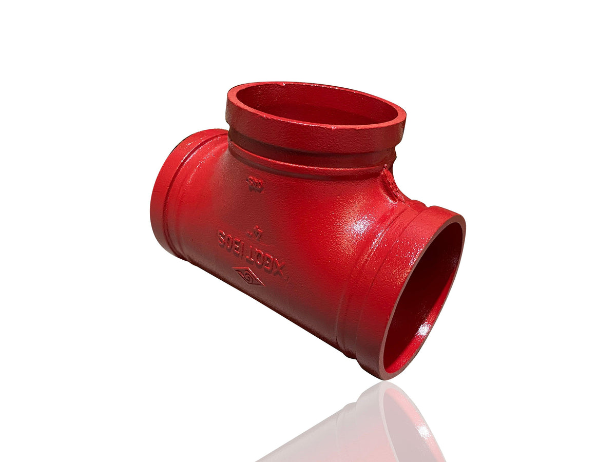 100MM PAINTED ROLL GRVD TEE – australianfiresupplies