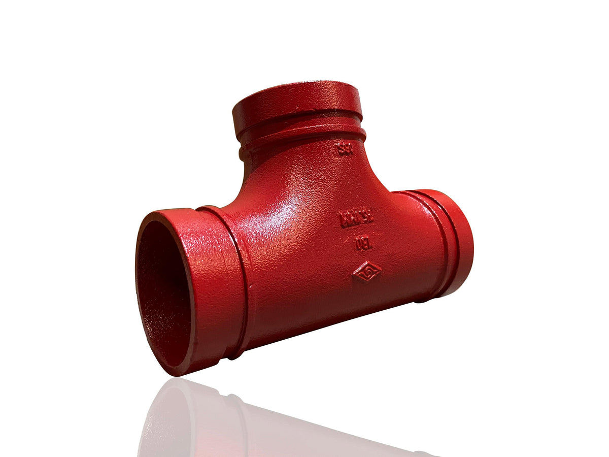 50 MM PAINTED ROLL GRVD TEE – australianfiresupplies