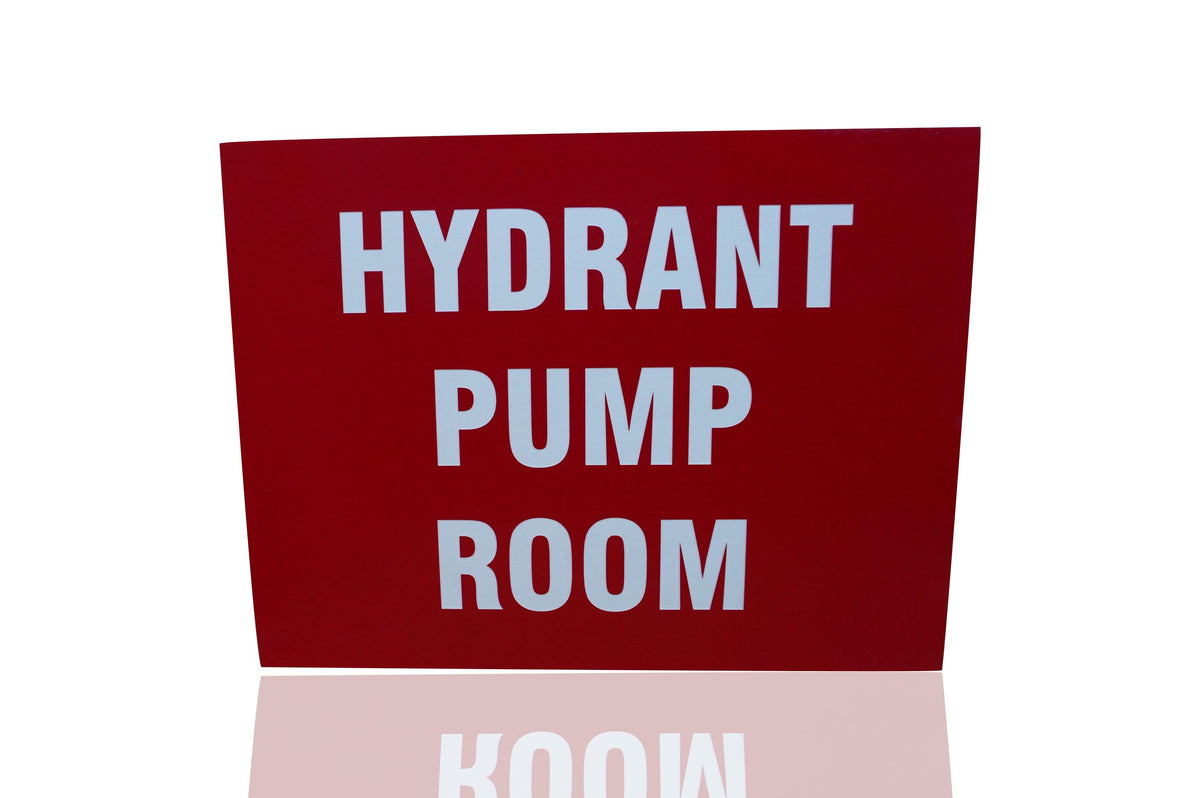 300 SIGN HYDRANT PUMP ROOM – australianfiresupplies