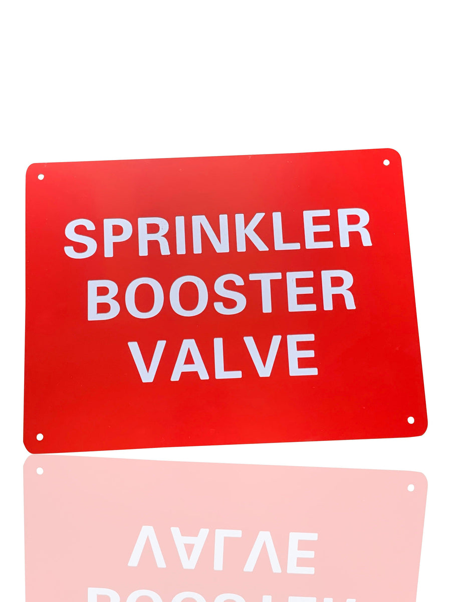 300 SIGN SPRINKLER BOOSTER VALVE – australianfiresupplies