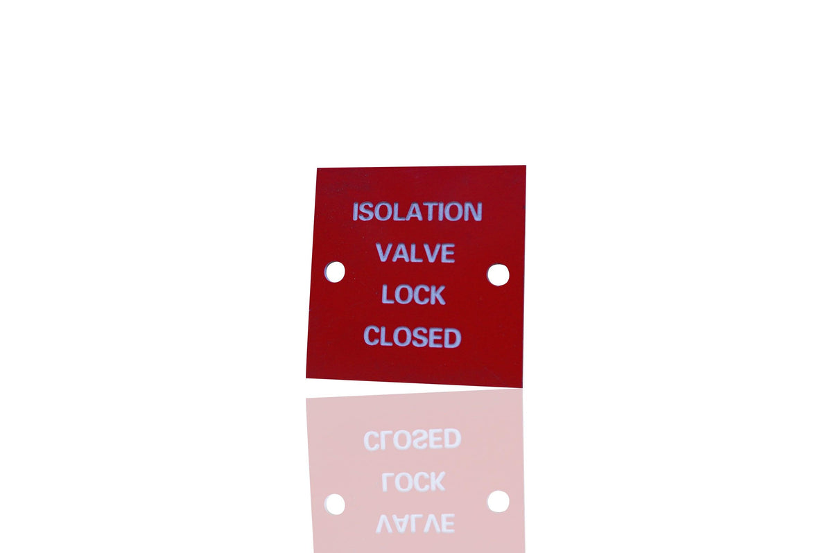 50 SIGN ISOLATION VALVE LOCK CLOSED – australianfiresupplies