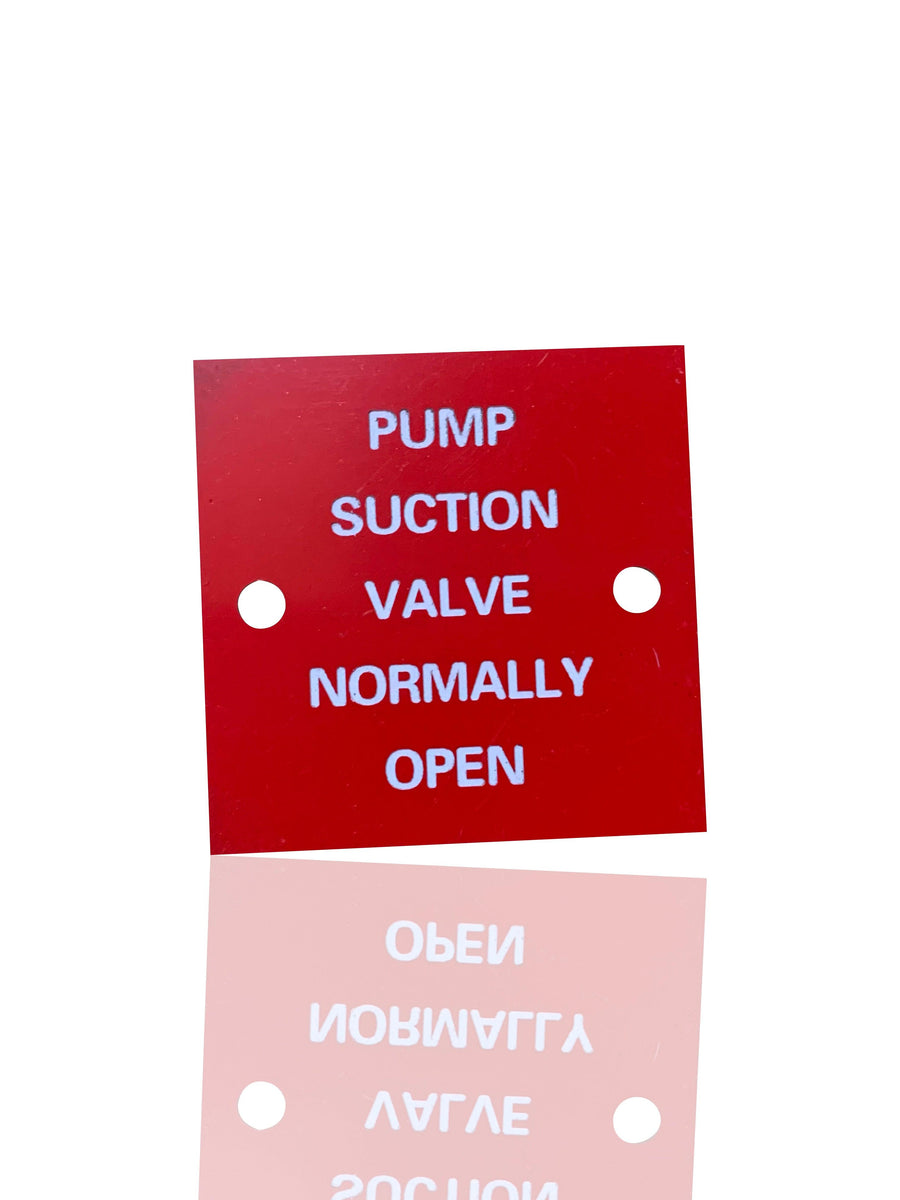 50 SIGN PUMP SUCTION VLV NORM. OPEN – australianfiresupplies