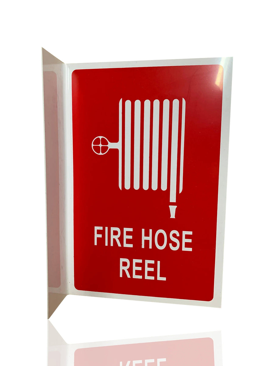90DEG HOSE REEL SIGN – australianfiresupplies